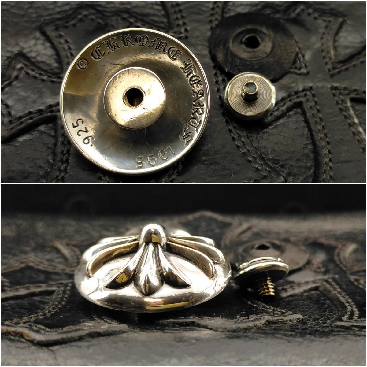 Yahoo!オークション - クロムハーツ(YA05)芸術品 直径約32mmクロスボー...