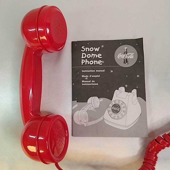 完動品 コカ・コーラ ビンテージ アメリカ 電話機 赤色 ベルの音 完動品 コカ・コーラ ビンテージ アメリカ 電話機 赤色 ベルの音