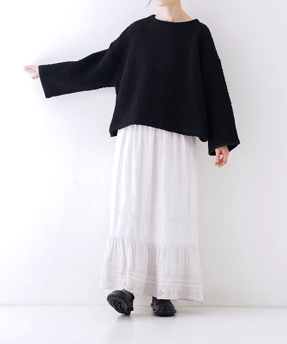 ネストローブ【24AW】ポップコーンウールニットプルオーバー ネストローブ【24AW】ポップコーンウールニットプルオーバー