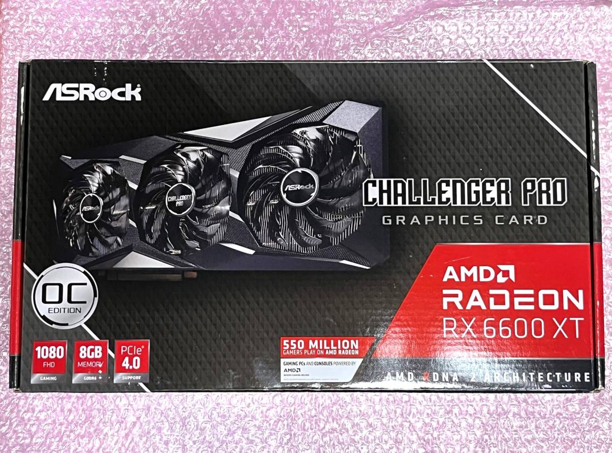 ASRock RX 6600 XT Challenger Pro 8GB OC AMD Radeon RX6600 XT 搭載モデル グラフィックボード RX6600XT CLP 8GO ...
