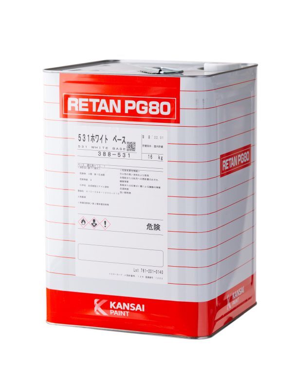 Yahoo!オークション - 関西ペイント PG80 531ホワイト 16kg...