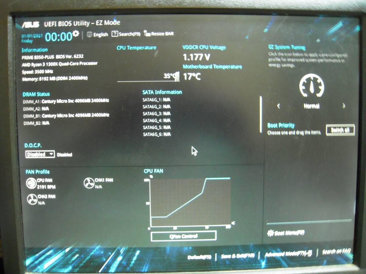 Yahoo!オークション - AM4 Asus Prime B350-Plus Rev1.05 BIOS起動OK