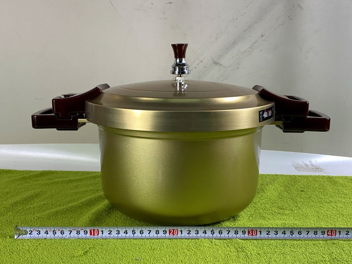 Yahoo!オークション - HW16 圧力鍋 ピースター 容量6.4L ゴールド 約4...