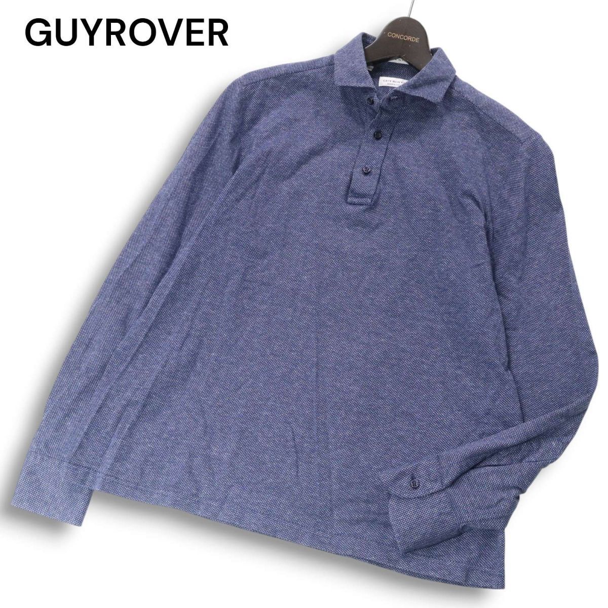 イタリア製 GUYROVER ギローバー 通年 長袖 ポロシャツ Sz.L メンズ ネイビー I5T00089_1#C(Lサイズ)｜売買されたオークション情報、yahooの商品情報をアーカイブ ...