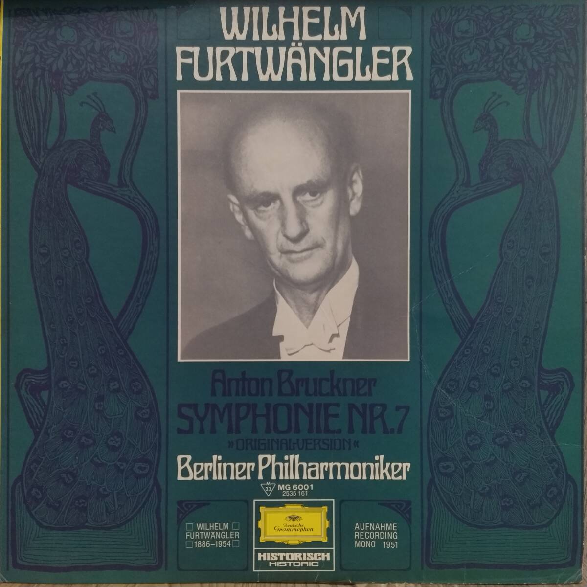 Yahoo!オークション - Y093/LP1枚/フルトヴェングラー/ブルックナー 交...