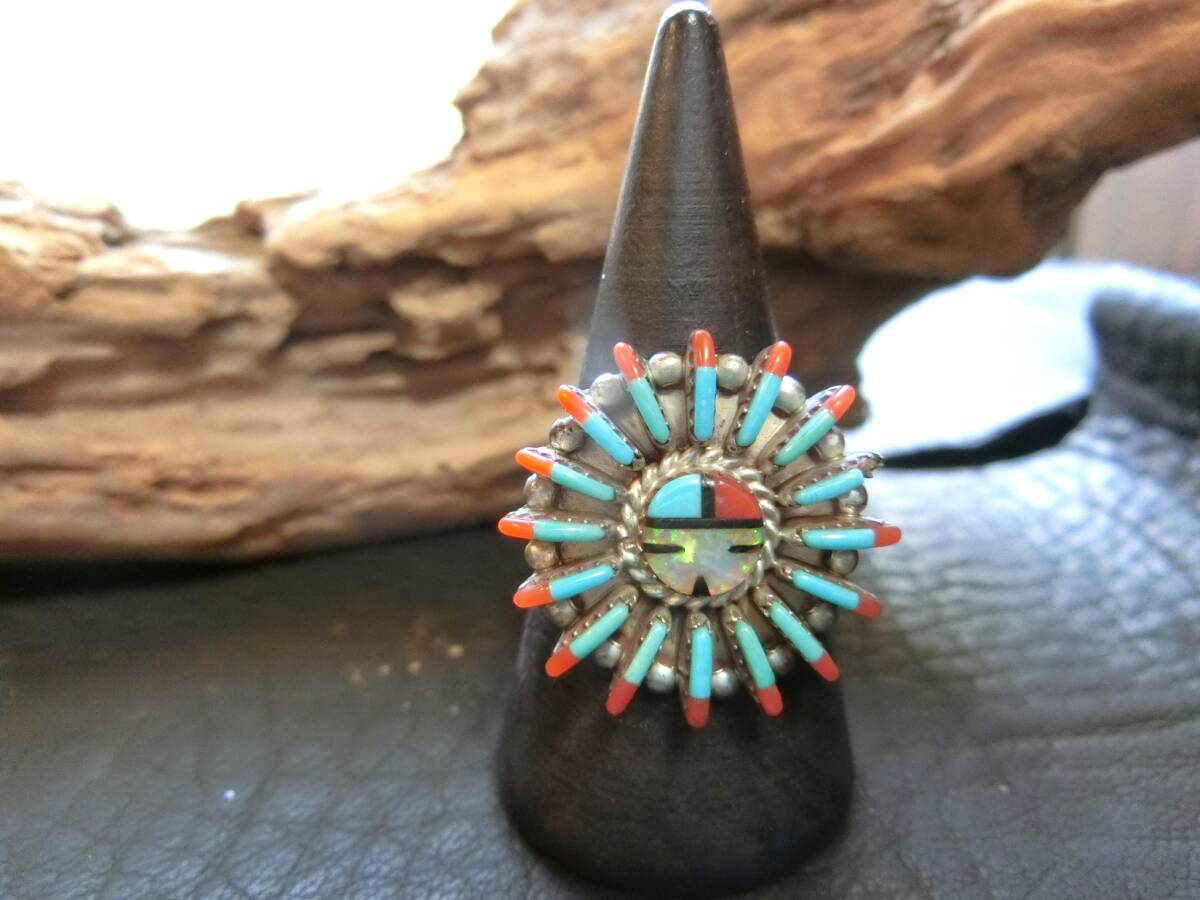 Yahoo!オークション - ZUNI ズニ族 ヴィンテージ サンフェイス インレ...