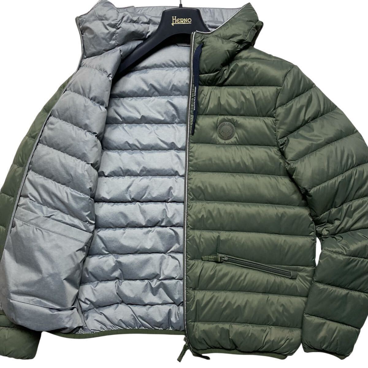 美品 ARMANI EXCHANGE フーデット ダウンジャケット ブルゾン 美品 ARMANI EXCHANGE フーデット ダウンジャケット ブルゾン