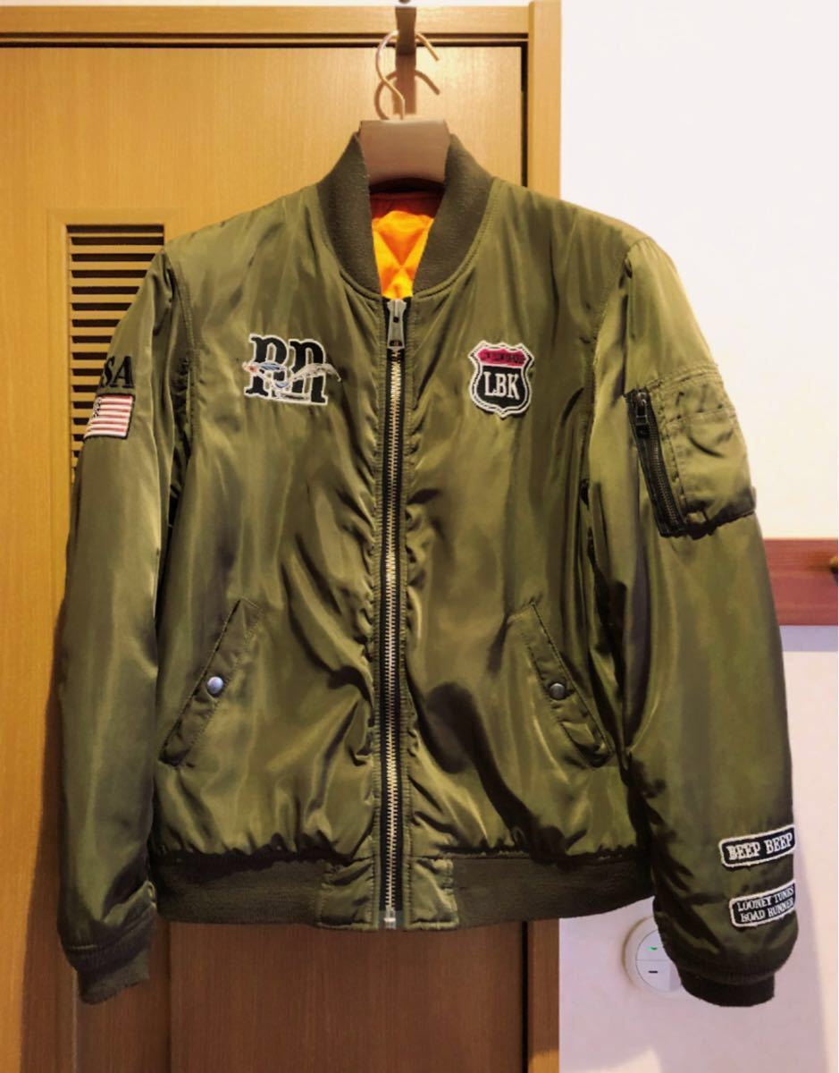 00s- LowBlow Knuckle MA-1 フライト ロードランナー希少 00s- LowBlow Knuckle MA-1 フライト ロードランナー希少