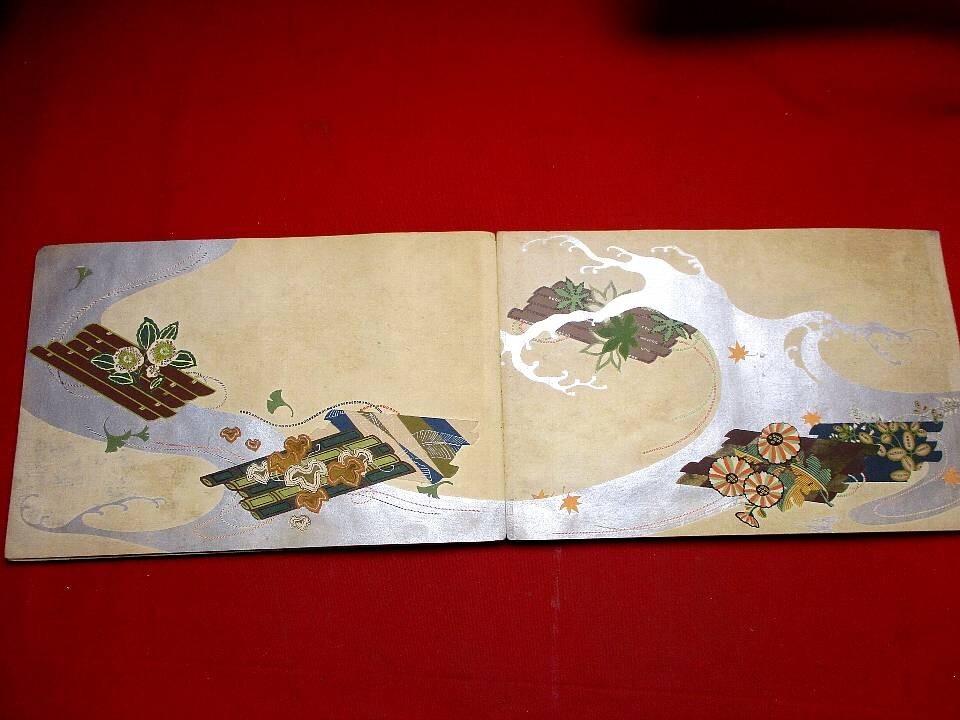 Yahoo!オークション - b722 古谷紅麟 題不明 木版画図案帳 明治39年 不...