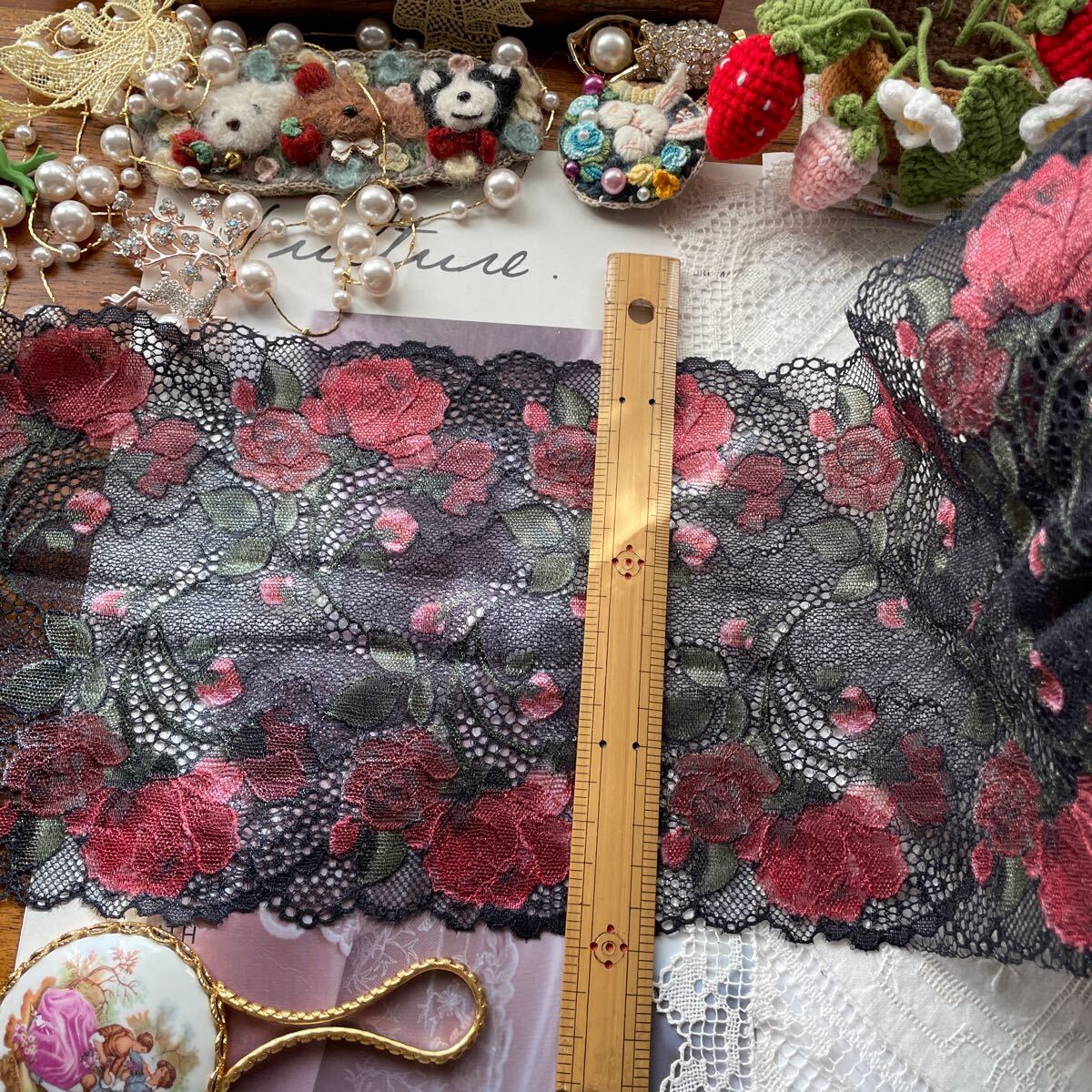 Yahoo!オークション - 1m ストレッチレースQ2-220