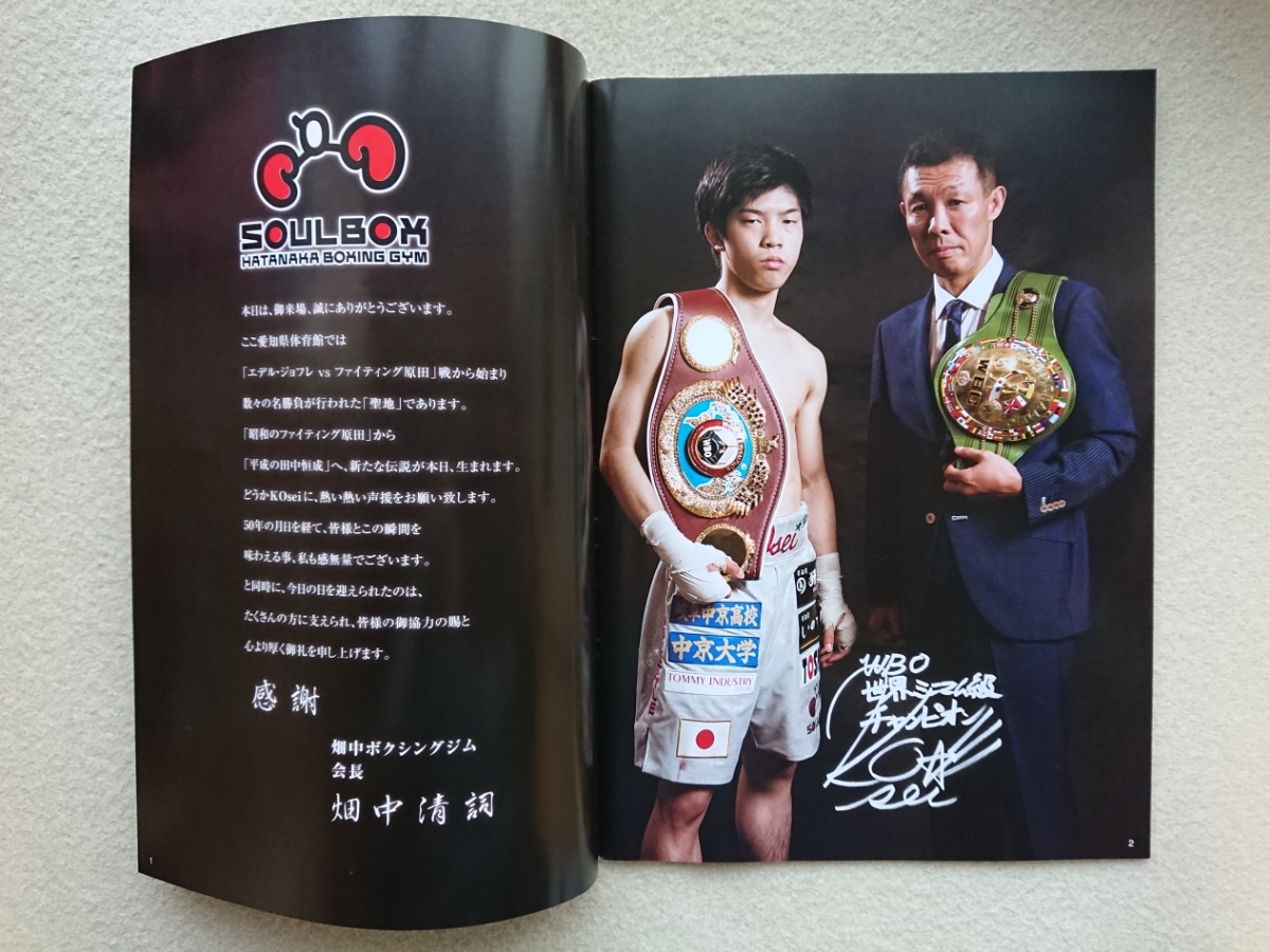 日本代購代標第一品牌【樂淘letao】-☆ ボクシング パンフレット Wbo世界ミニマム級タイトルマッチ2015 12 31 田中恒成 Vs
