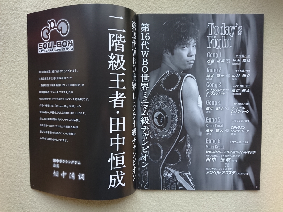 日本代購代標第一品牌【樂淘letao】-☆ ボクシング パンフレット Wbo世界ライトフライ級タイトルマッチ2017 5 20 田中恒成 Vs