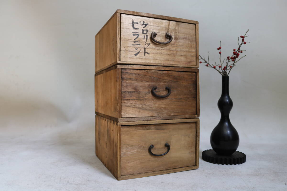 Yahoo!オークション - 【伊董】c28.アンティーク 昭和レトロ 古い抽斗...