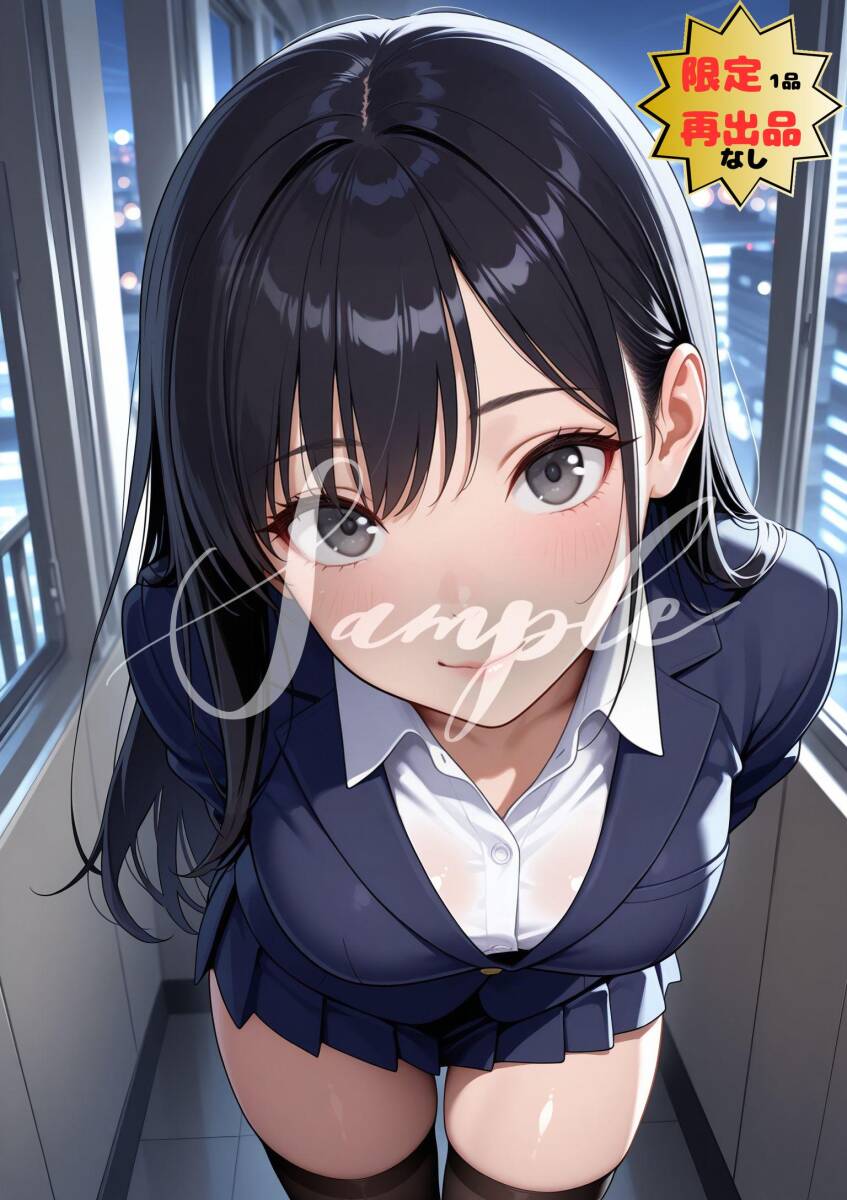 Yahoo!オークション - Bi114【選べる特典】A4 AIアートポスター 制服コ...