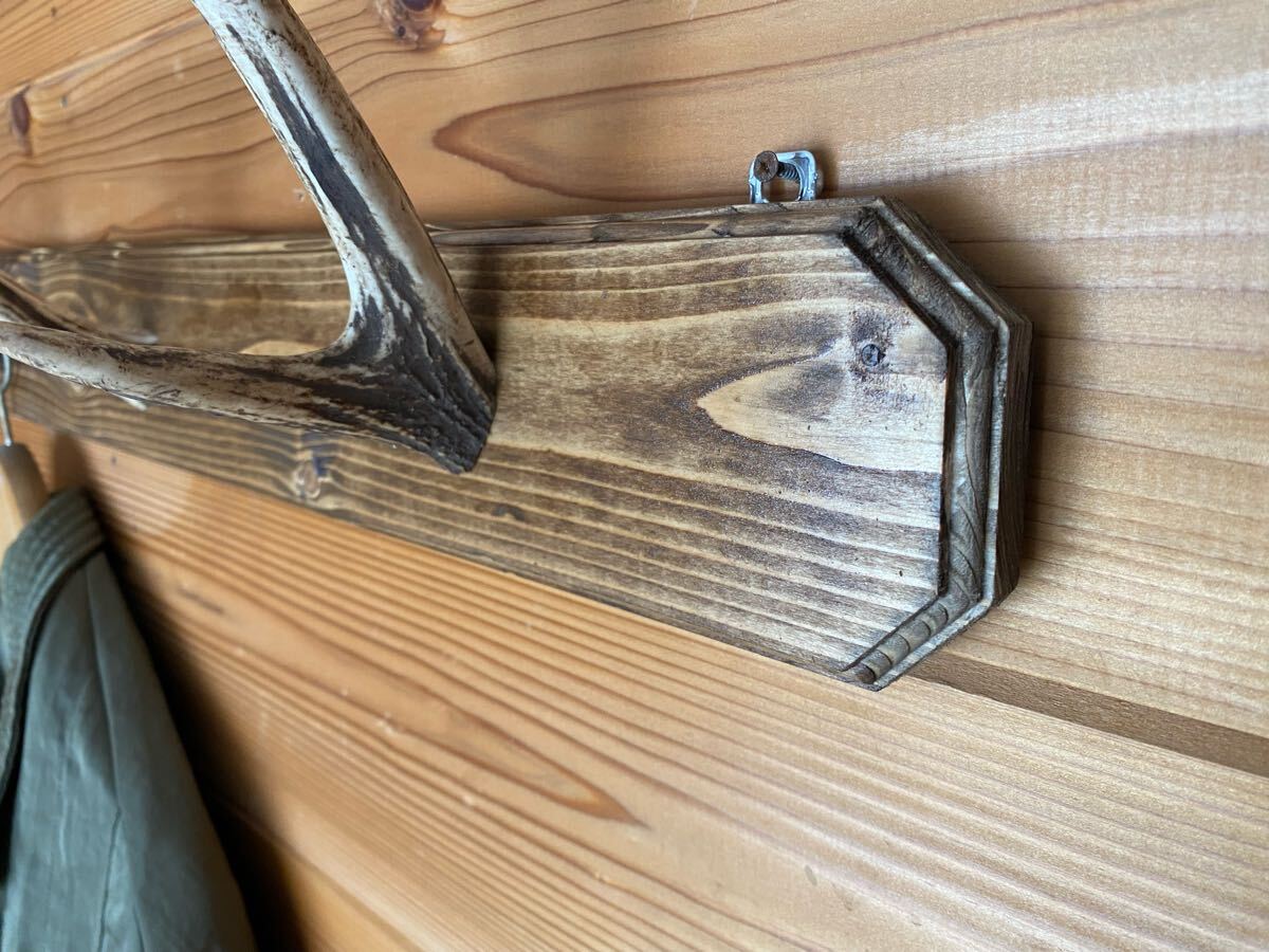 Yahoo!オークション - 鹿の角ウォールハンガーver2-1ハンドメイド