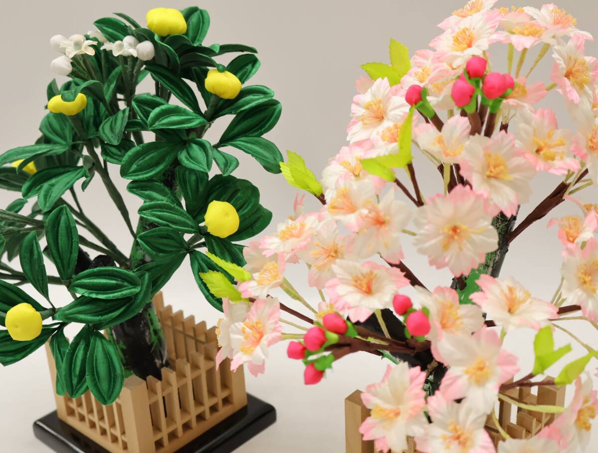 Yahoo!オークション - 中0538 木製 特7号 桜橘 土台/黒塗 御飾り花 飾...