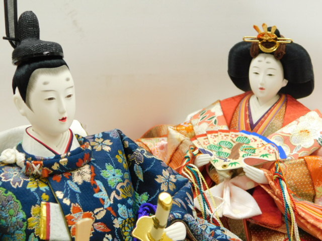 Yahoo!オークション - 友5575 三五親王 木胴本仕立 京雛 親王飾り 男...