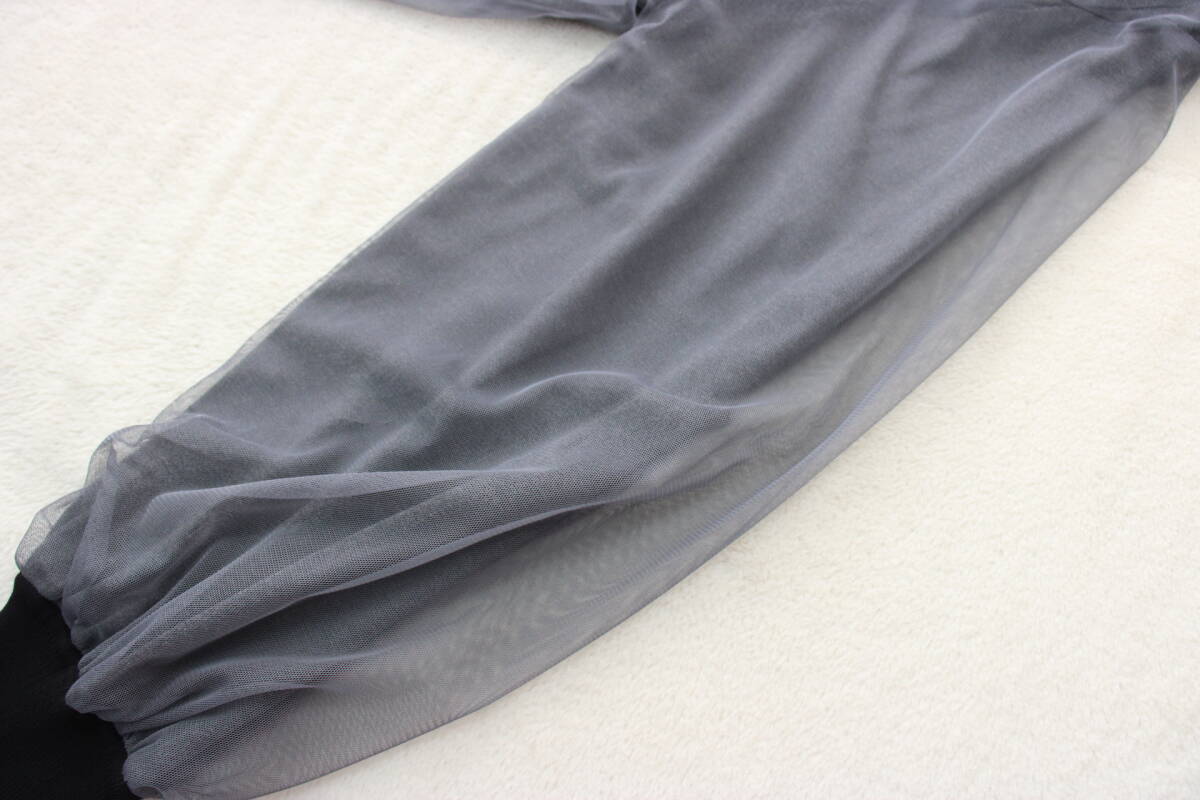 Yahoo!オークション - 10-1576 新品 チュールギャザーレイヤードニット...