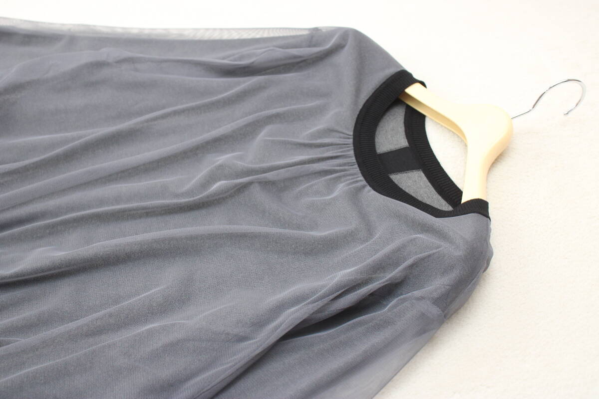 Yahoo!オークション - 10-1576 新品 チュールギャザーレイヤードニット...