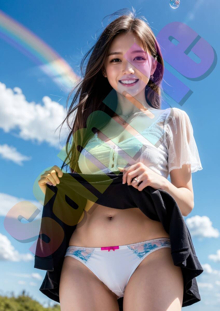 Yahoo!オークション - 【たくし上げ】 黒髪 海 パンツ パンチラ 痴女 ...