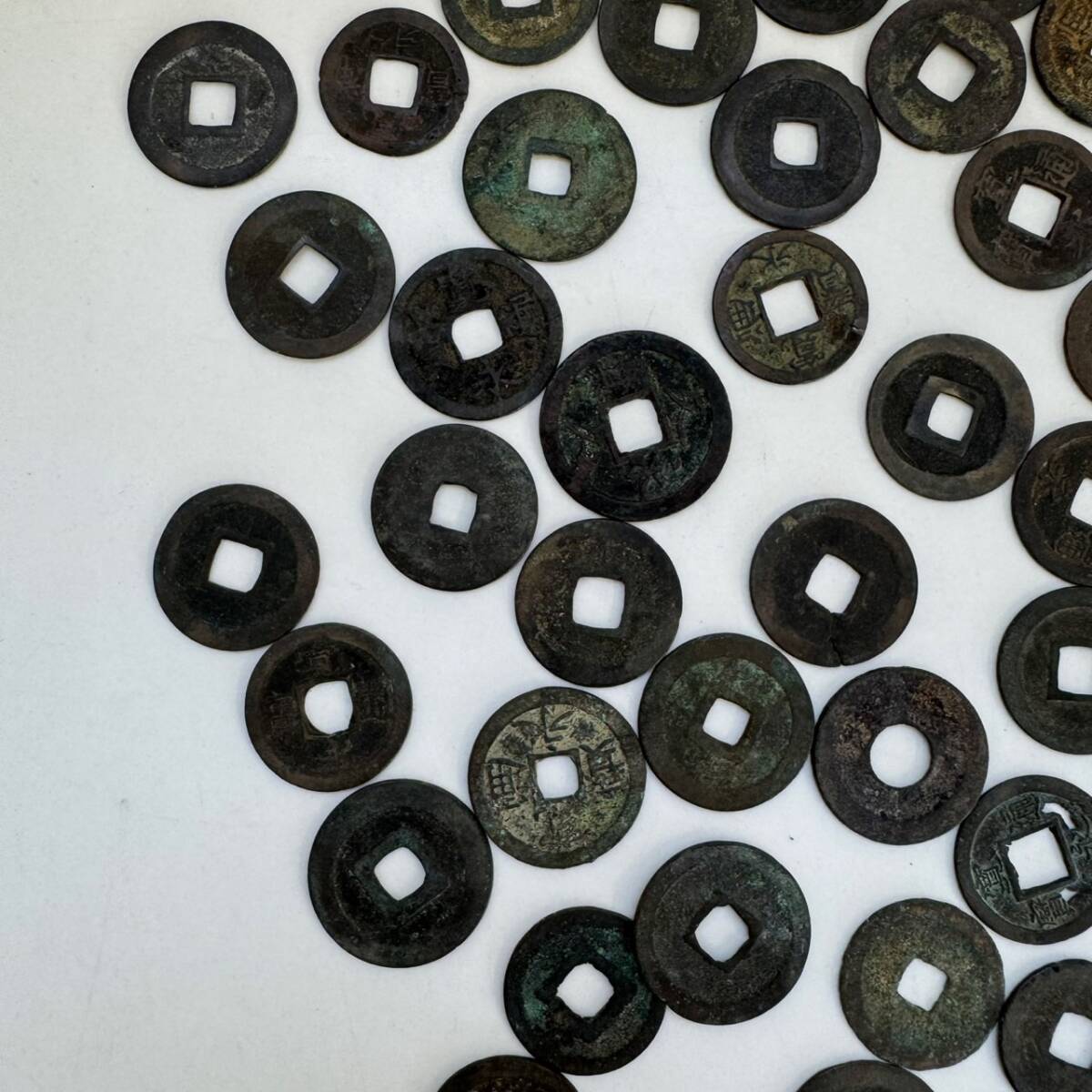Yahoo!オークション - 【TS0223】穴銭 おまとめ 約238g アンティーク ...