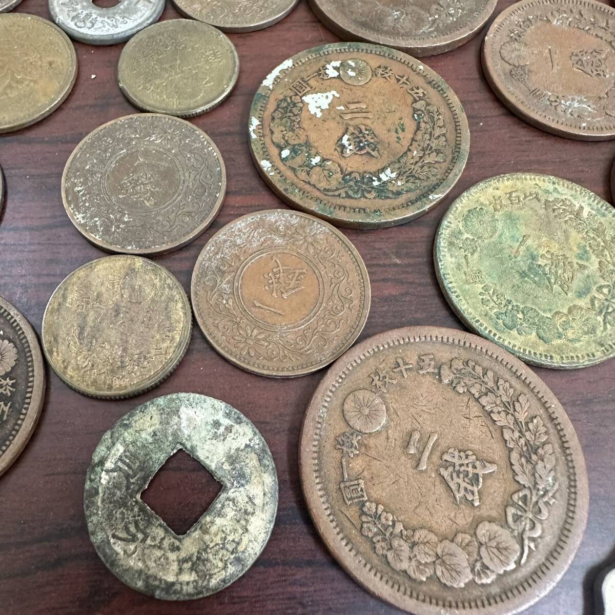 Yahoo!オークション - 【TH0209】日本 海外 古銭 約226g分 まとめ 一銭...