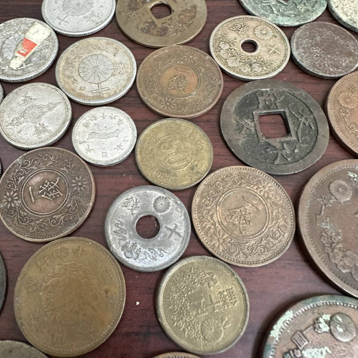 Yahoo!オークション - 【TH0209】日本 海外 古銭 約226g分 まとめ 一銭...