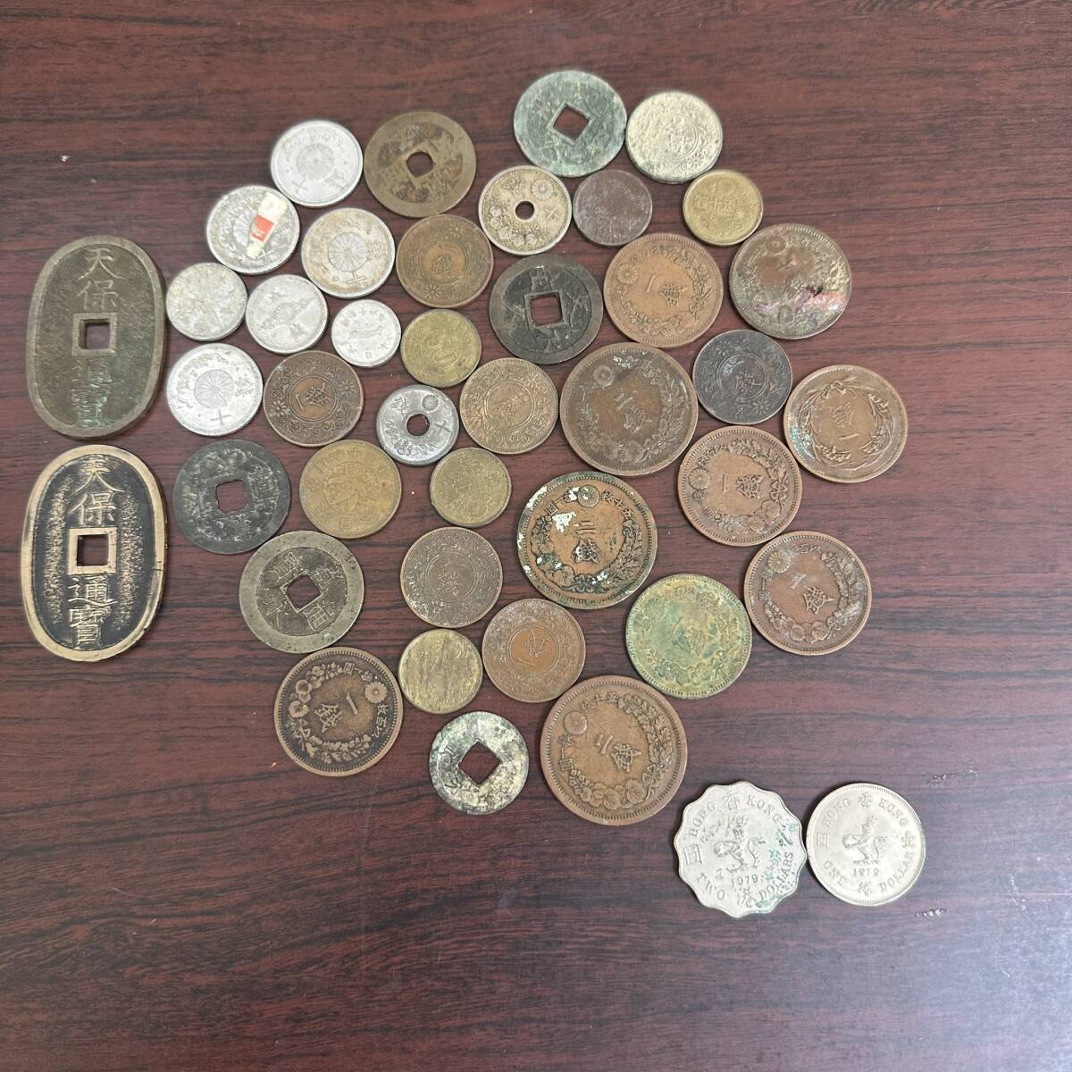 Yahoo!オークション - 【TH0209】日本 海外 古銭 約226g分 まとめ 一銭...