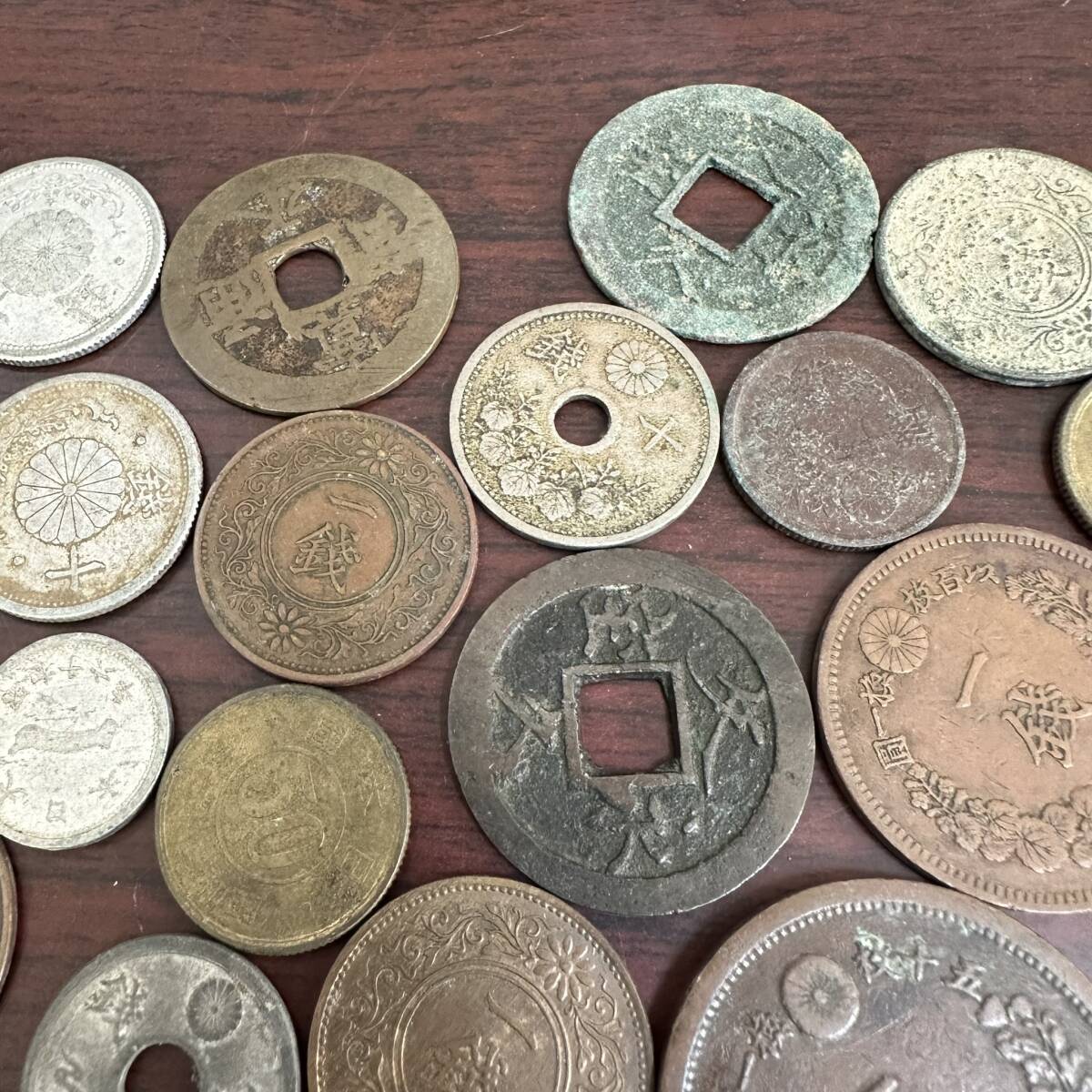 Yahoo!オークション - 【TH0209】日本 海外 古銭 約226g分 まとめ 一銭...