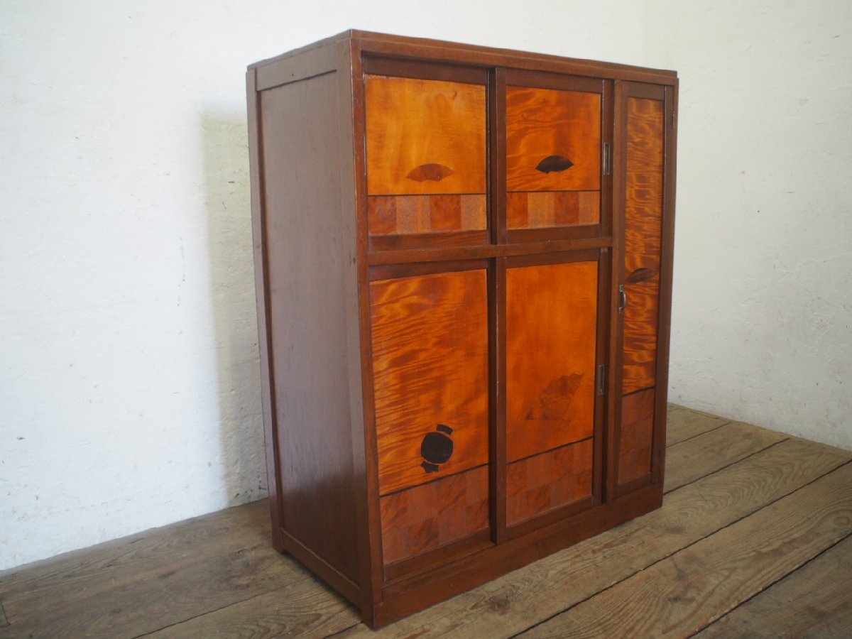 Yahoo!オークション - タR0665 H88cm×W71 5cm レトロな味わいの古い木...