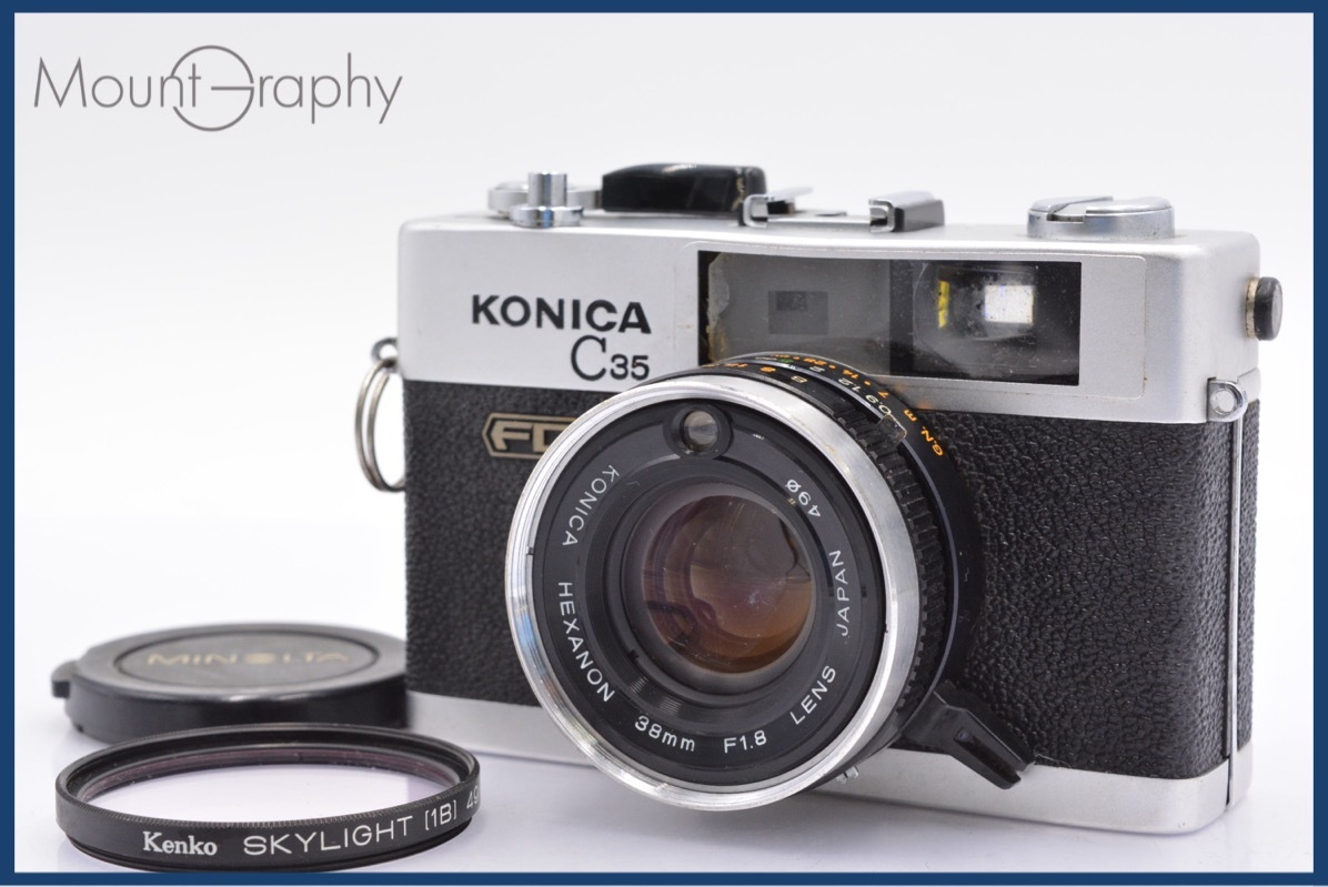 【樂淘letao】日本代購代標第一品牌－★特別特価★ コニカ Konica C35 FD 38mm F1.8 前キャップ&レンズフィルター付 同梱可 #tk4501