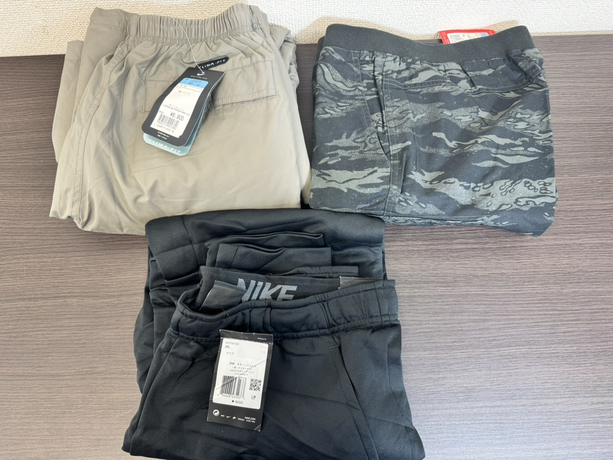 Yahoo!オークション - 8258-01 NIKEパンツおまとめ3点／ 新品未使用タ...