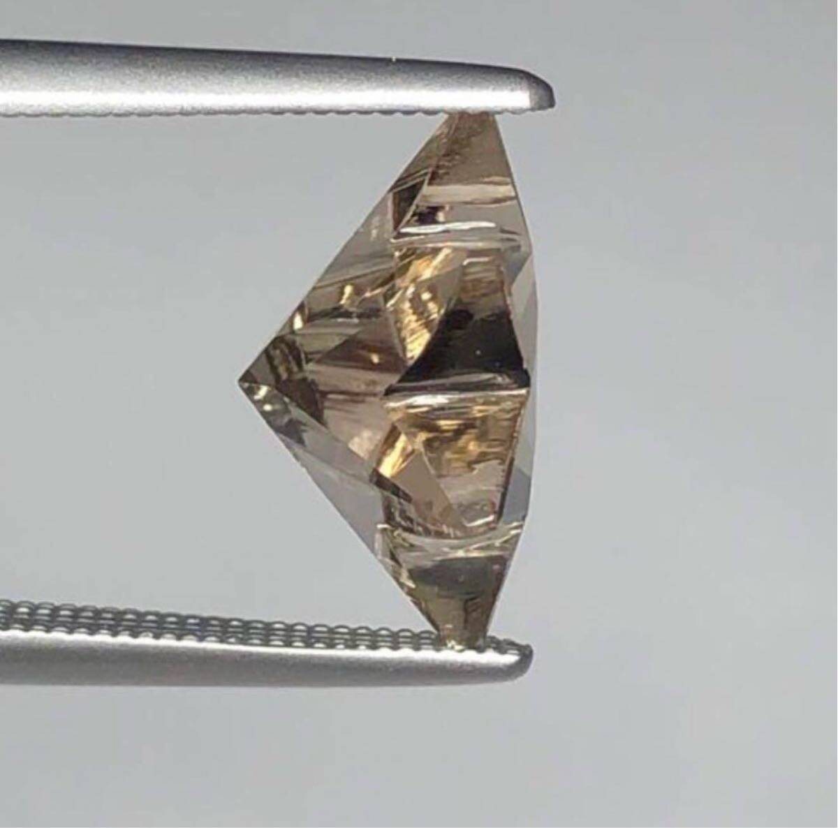 Yahoo!オークション - 3686【キラキラ星】3.85ct天然スモーキークォー...