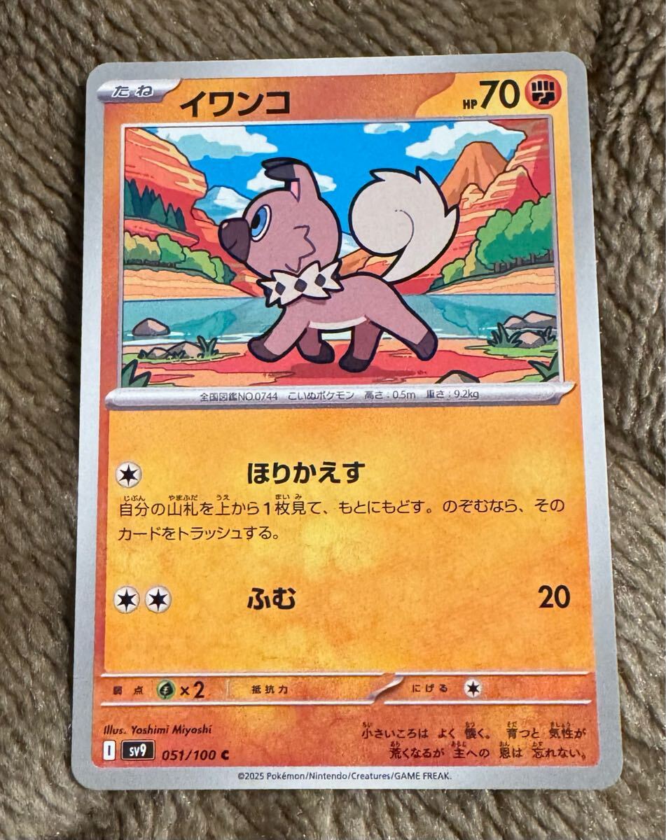 Yahoo!オークション - ポケモンカード イワンコ C（sv9 051/100）たね ...