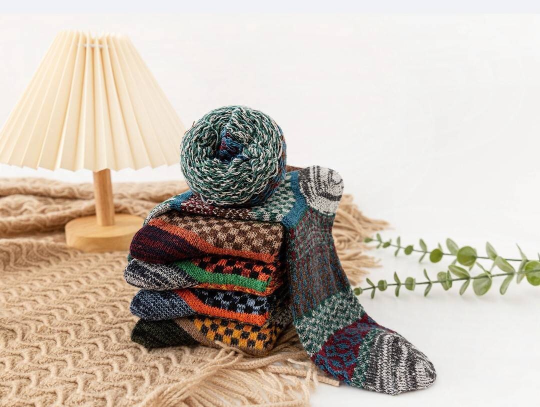 Yahoo!オークション - メンズ 靴下 ソックス アウトドア 厚手 5足セッ...