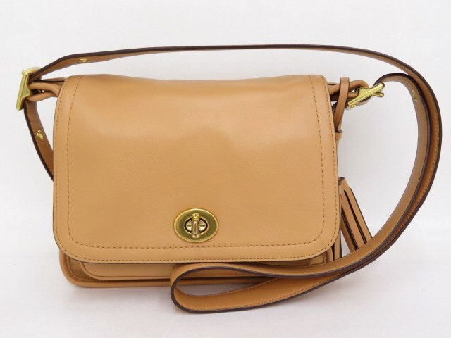 Yahoo!オークション - COACH コーチ ショルダーBAG 21194 レザー キャ...