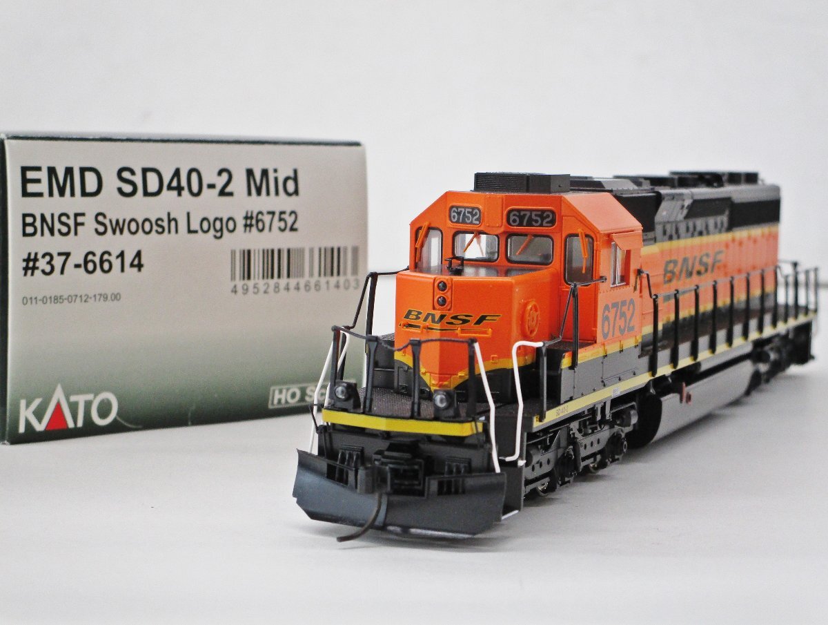 Yahoo!オークション - KATO EMD SD40-2 Mid #37-6614 BNSF Swoosh Logo...