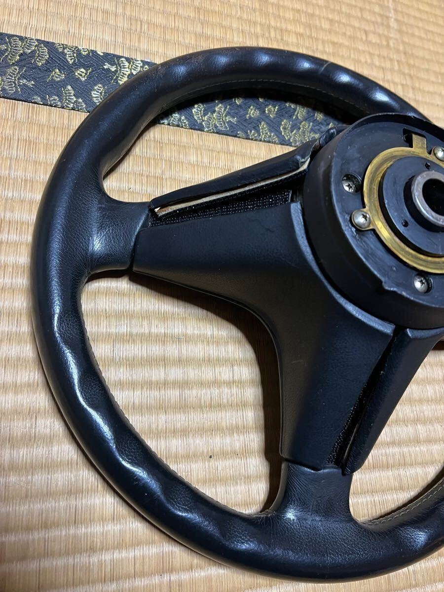 Yahoo!オークション - スバル momo 純正オプション レザーステアリング...