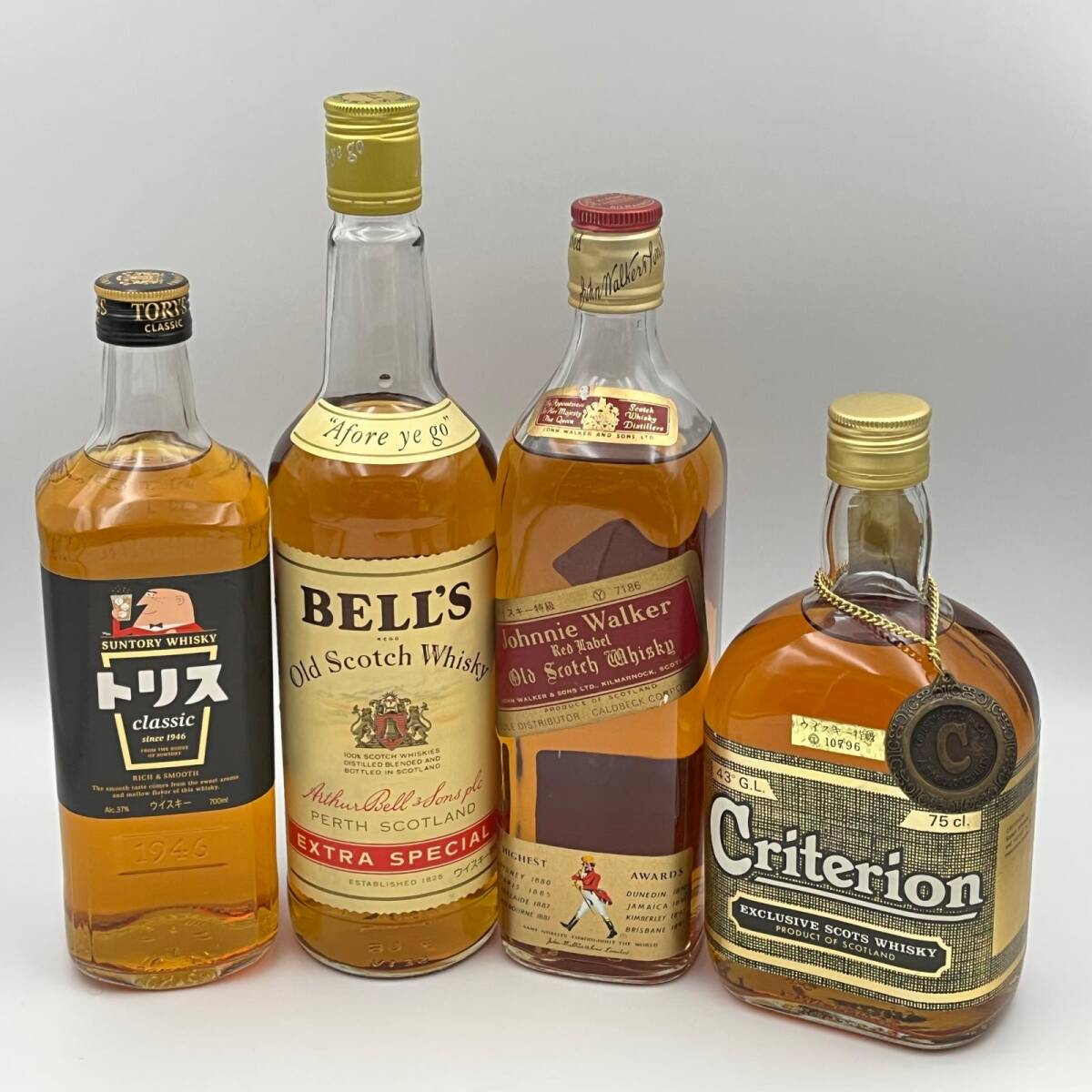 Yahoo!オークション - L706 未開栓 ウイスキー 4本(トリス BELL's John...
