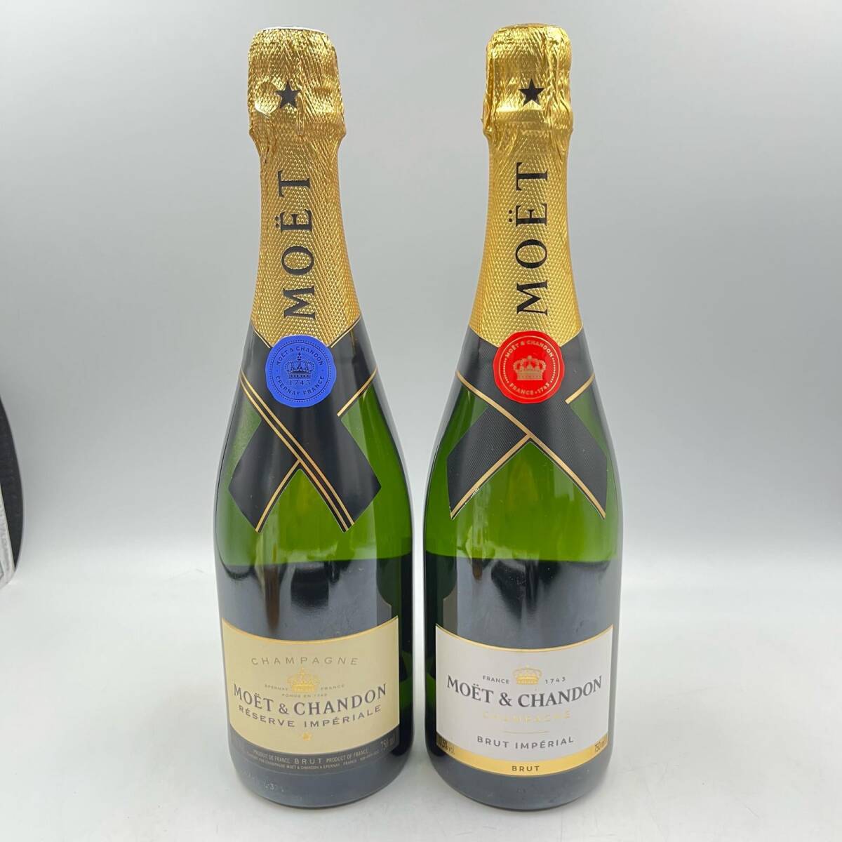 Yahoo!オークション - B2065 未開栓 モエ シャンドン 2本（リザーブ ブ...