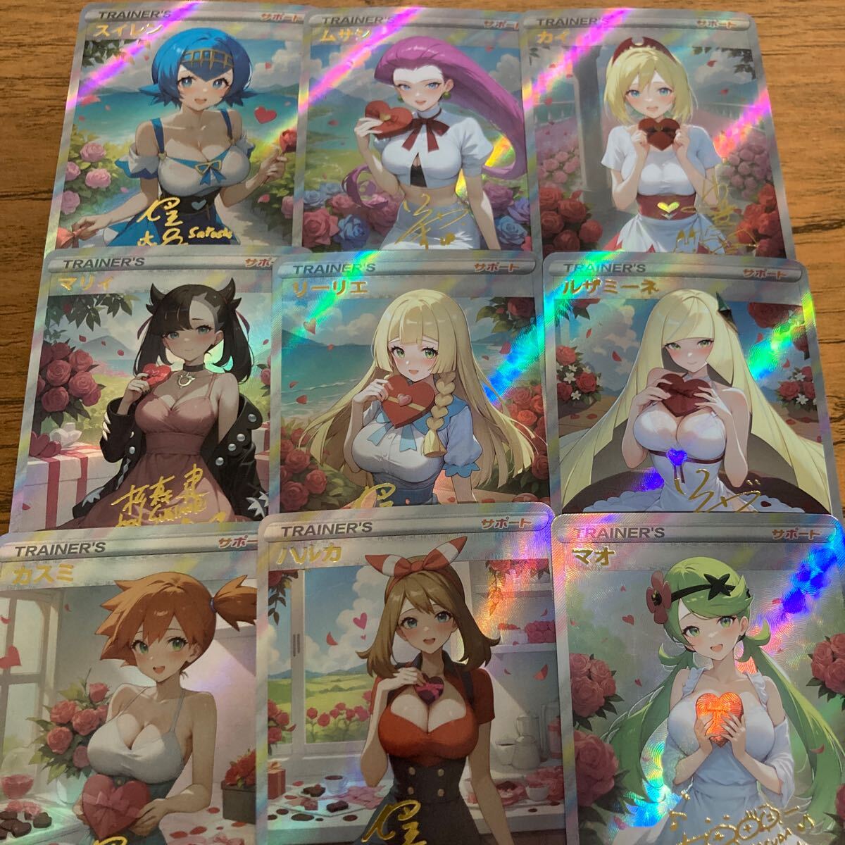 Yahoo!オークション - acgカード 9枚セット バレンタイン 金髪 セクシ...