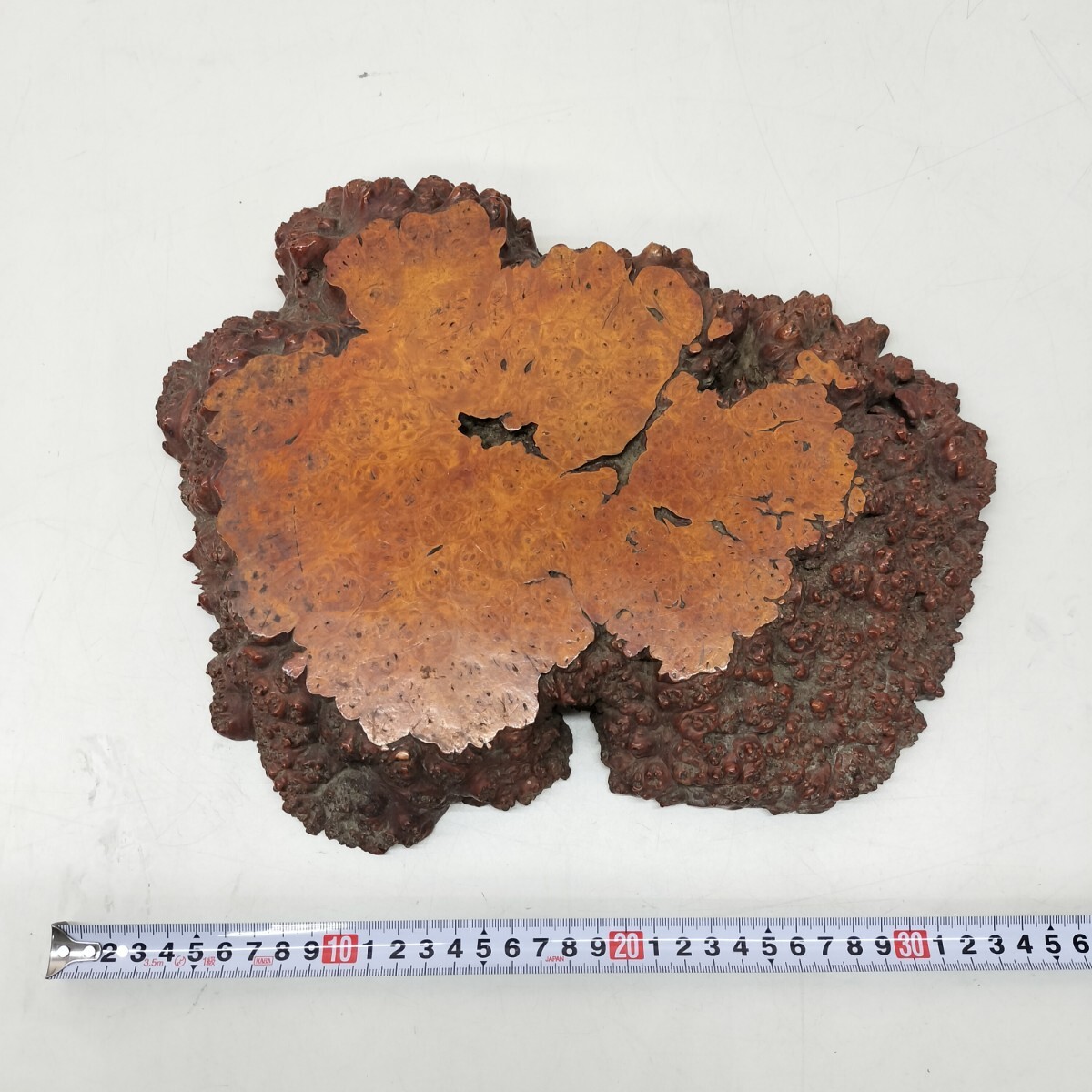 Yahoo!オークション - 25 2145 天然木 玉杢 瘤 一枚板 敷板 幅約33cm ...