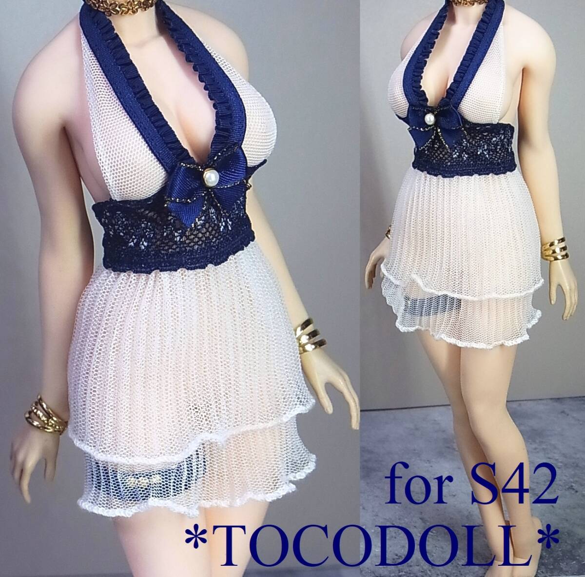 Yahoo!オークション - toco Phicen/TBLeague用 S42 ホルターフリル プ...