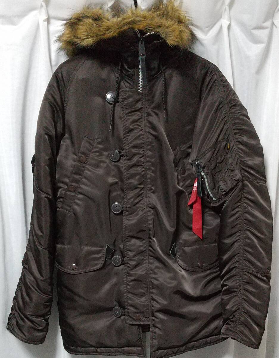 Yahoo!オークション - 超美品 ALPHA INDUSTRIES N-3B レアカラー ダー...