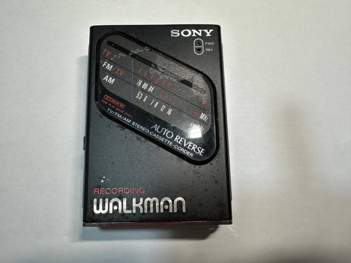 Yahoo!オークション - SONY WM-F203 TV/FM/AM STEREO CASSETTEーCORDER...