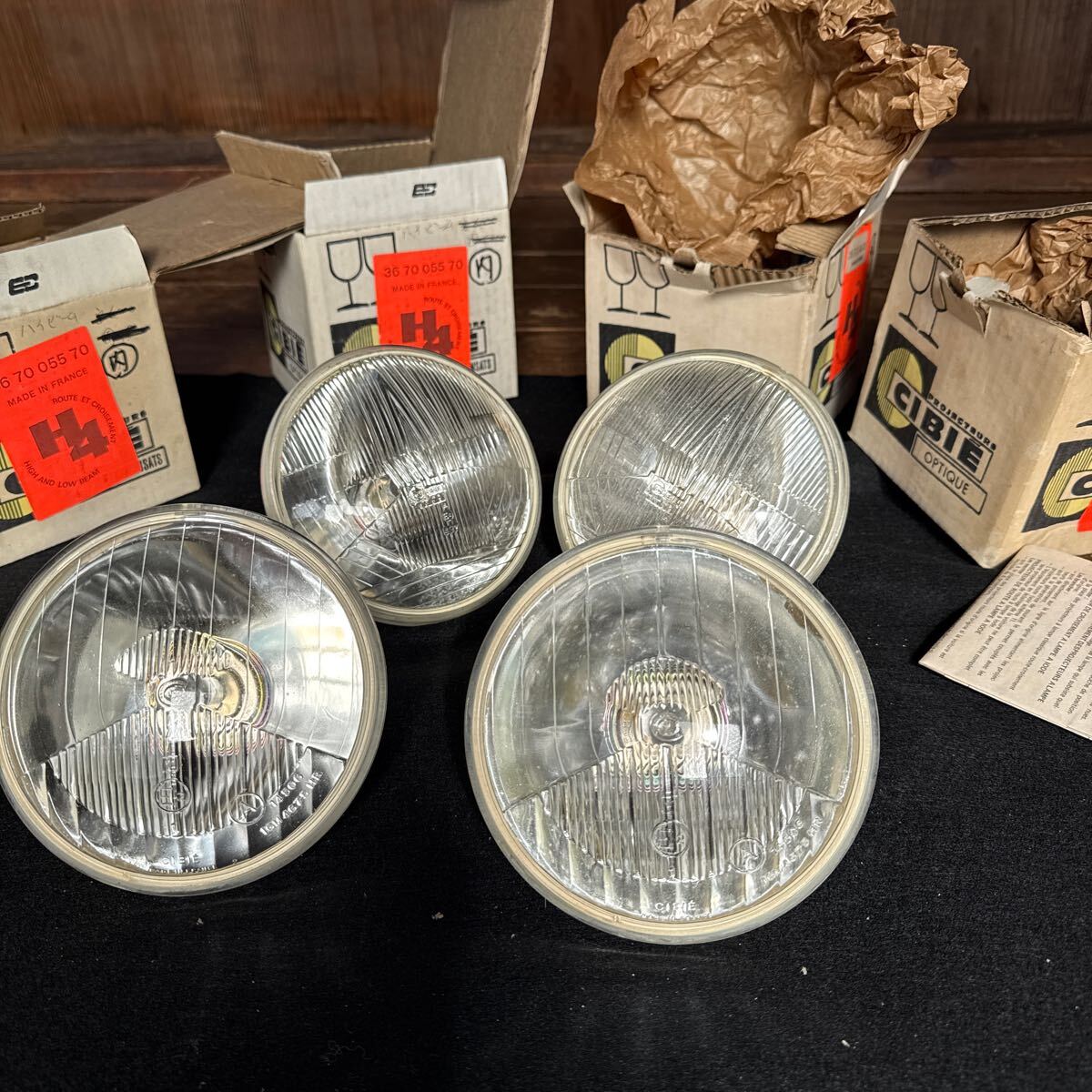 Yahoo!オークション - CIBIE ヘッドライト H4 used 箱付き D7-L6 セッ...