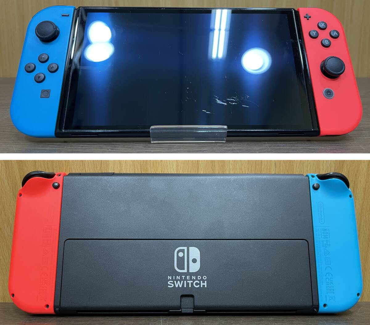 25 Nintendo Switch ニンテンドースイッチ 有機ELモデル Joy-Con ネオンブルー レッド HEG-001 2022 製造番号先頭 XTJ ストア版(ニンテンドースイッチ ...