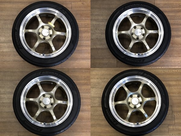 YOKOHAMA ヨコハマ ADVAN Racing RG-D2 17インチ 7.5J PCD114.3 5H +48 ADVAN NEOVA AD09 225/45R17 23年製 タイヤ付 ...