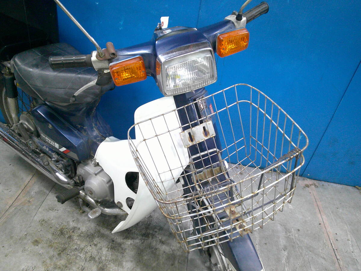 Yahoo!オークション - HONDA スーパーカブ90E 紺 エンジン始動確認済み...