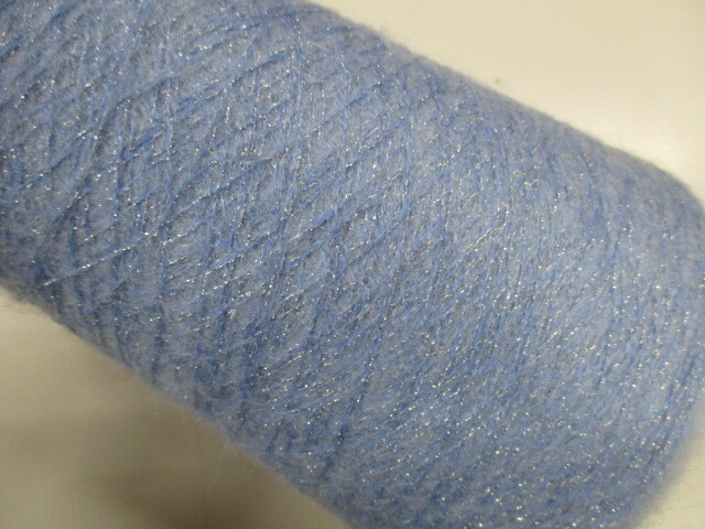 Yahoo!オークション - 福福 ラメ入りキッドモヘア 水色330g c21